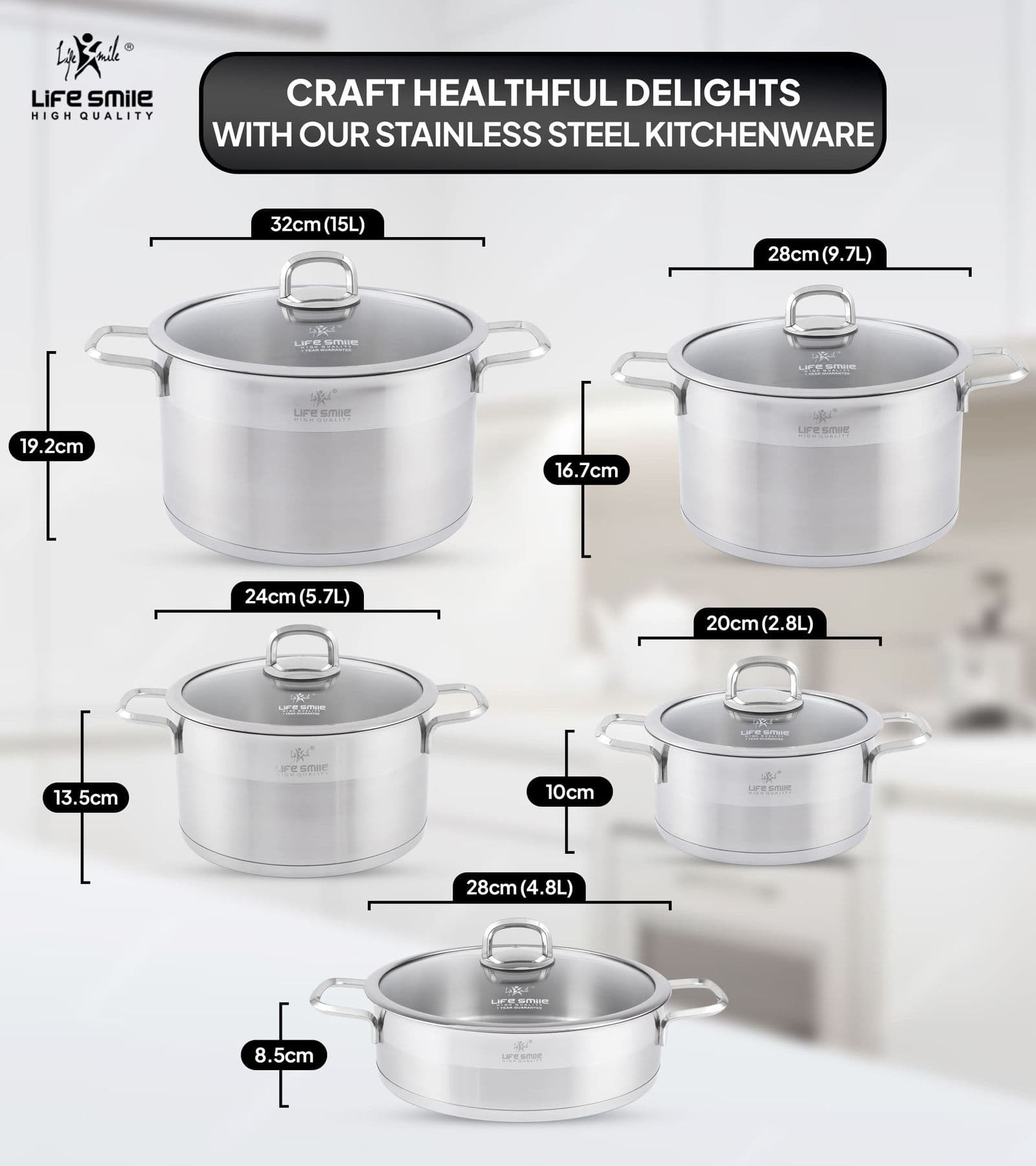 Lifesmile | Best President Series | Best Cookware Sets | Granite | UAE ...