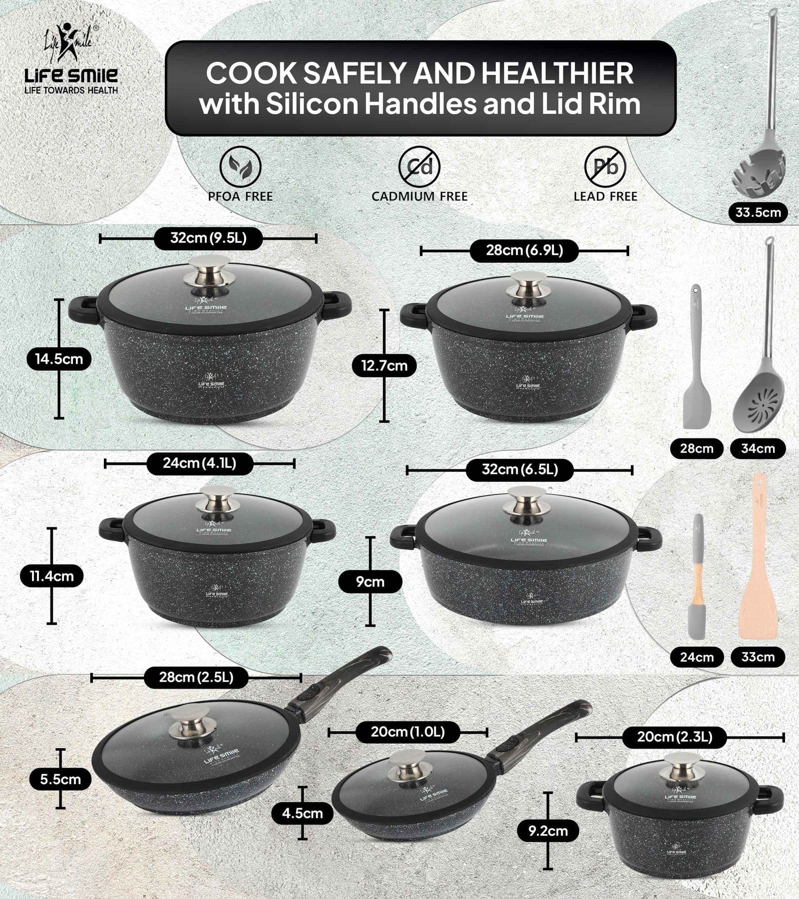 Lifesmile | Best Granite Classic Family | Best Cookware Sets | Granite ...